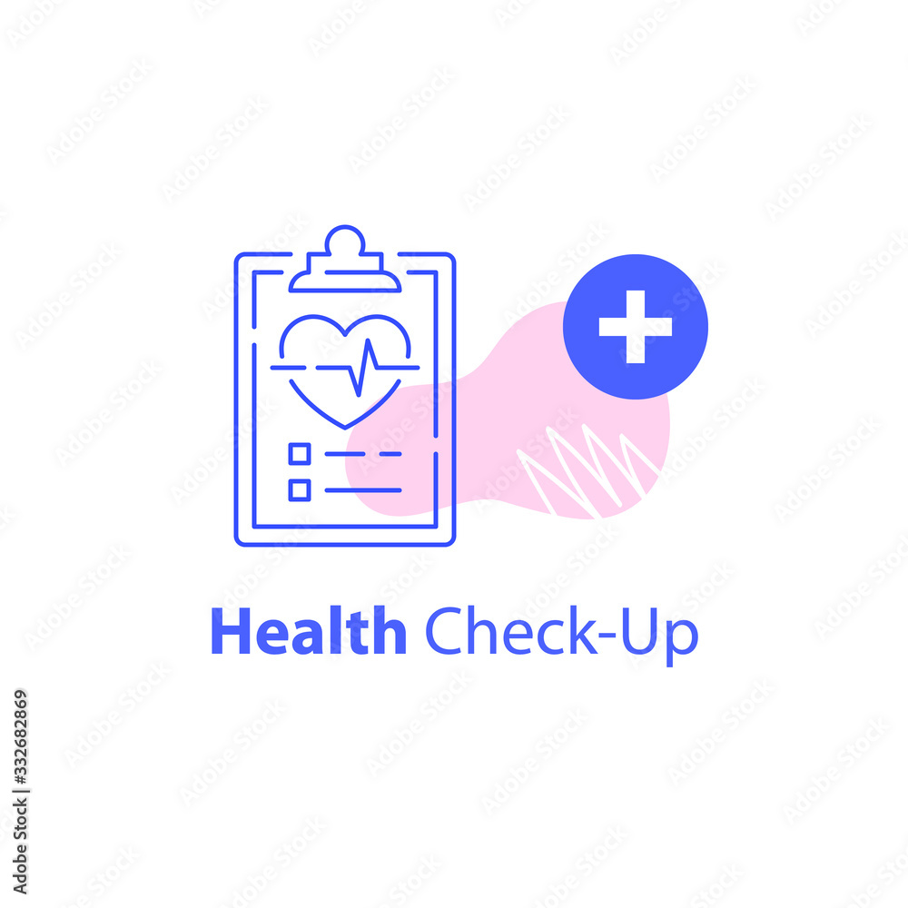 Annual health check up, cardiovascular examination, preventive medical ...