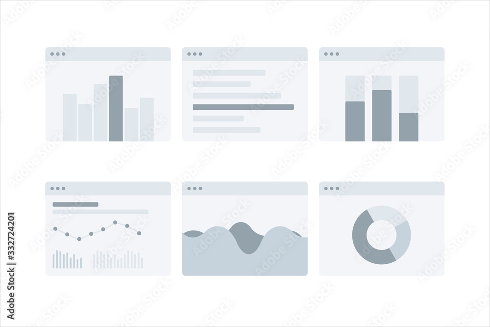 Unique chart, infographic illustration, vector Stock Vector | Adobe Stock