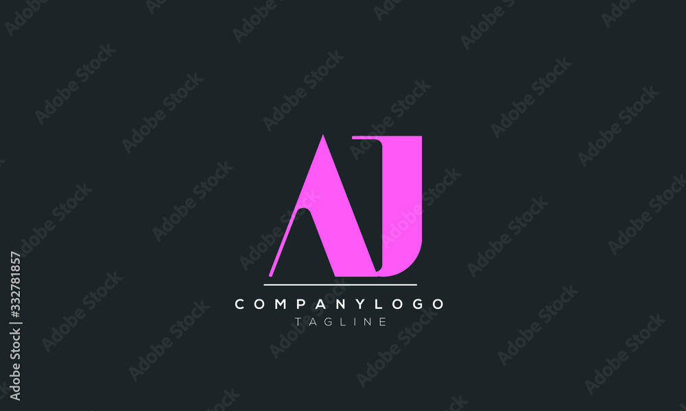 AJ alphabet letter icon logo design Stock Vector | Adobe Stock