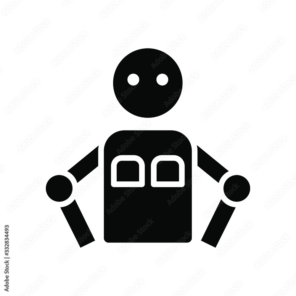 Robotic icon , avatar design template logo , emblm isolated ...
