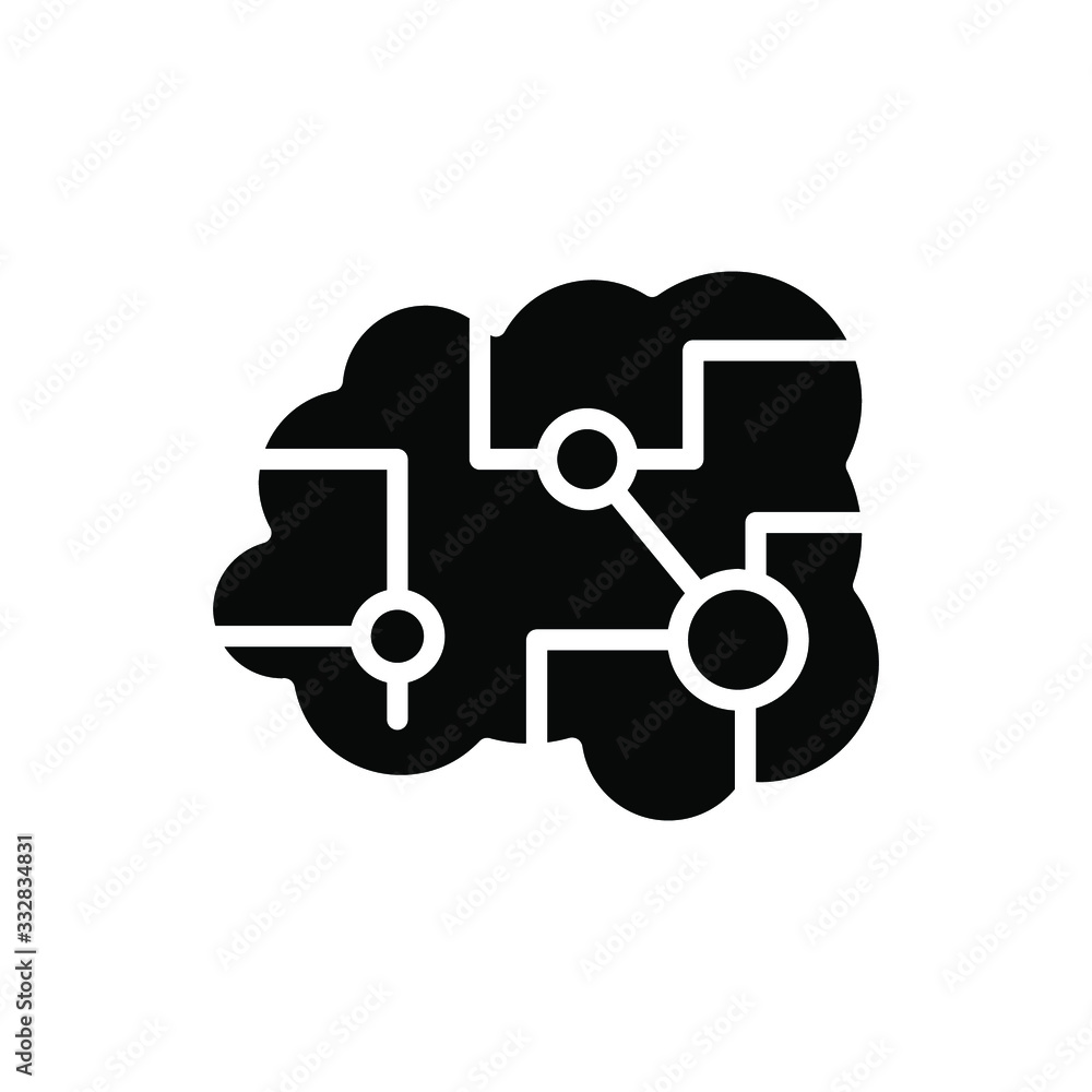 artificial intelligence icon , business template logo design emblem ...