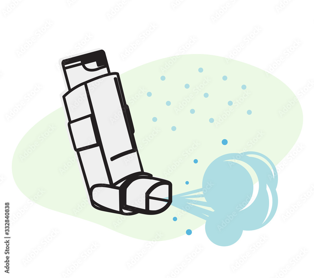 Asthama Puff - Pressurized Metered-Dose Inhaler (pMDI) - Stock Icon ...