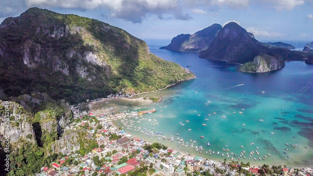 Coastal Scenery of El Nido, Palawan Island, The Philippines, a Popular ...