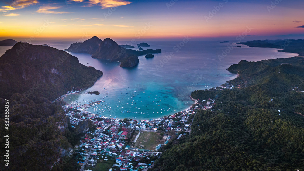 Coastal Scenery of El Nido, Palawan Island, The Philippines, a Popular ...