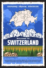 Switzerland Vintage Travel Poster Free Stock Photo - Public Domain Pictures