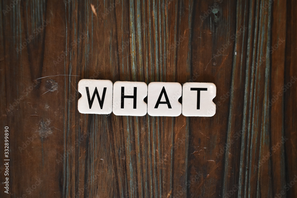 Letras formando palabras, que Stock Photo | Adobe Stock