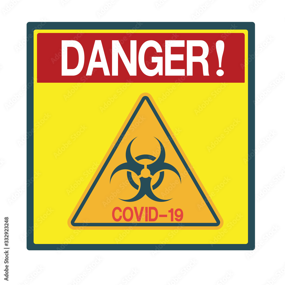 Prohibition icon shape. biological hazard risk logo symbol ...
