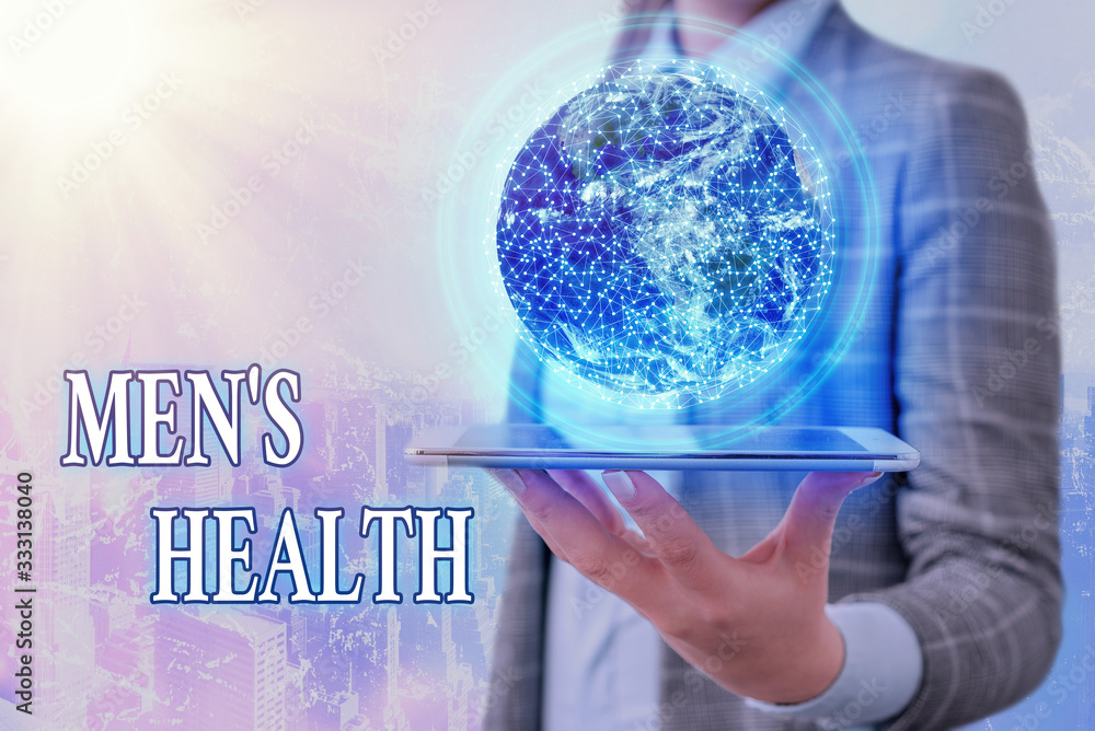 Conceptual hand writing showing Mens Health. Concept meaning state of ...