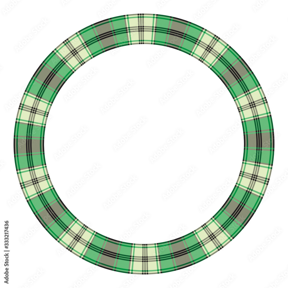 Round frame vector vintage pattern design template. Circle border ...