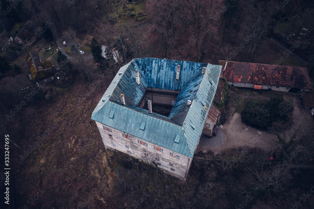 Photo Stock Houska Castle is an early Gothic castle. It is one of the ...