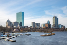 Boston Skyline In Winter Free Stock Photo - Public Domain Pictures