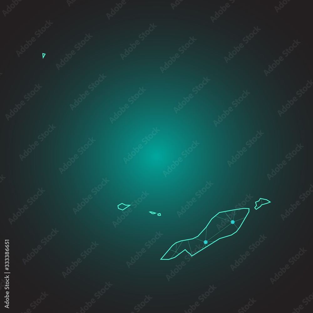 Map of Anguilla. Detailed vector map with counties, regions, province ...