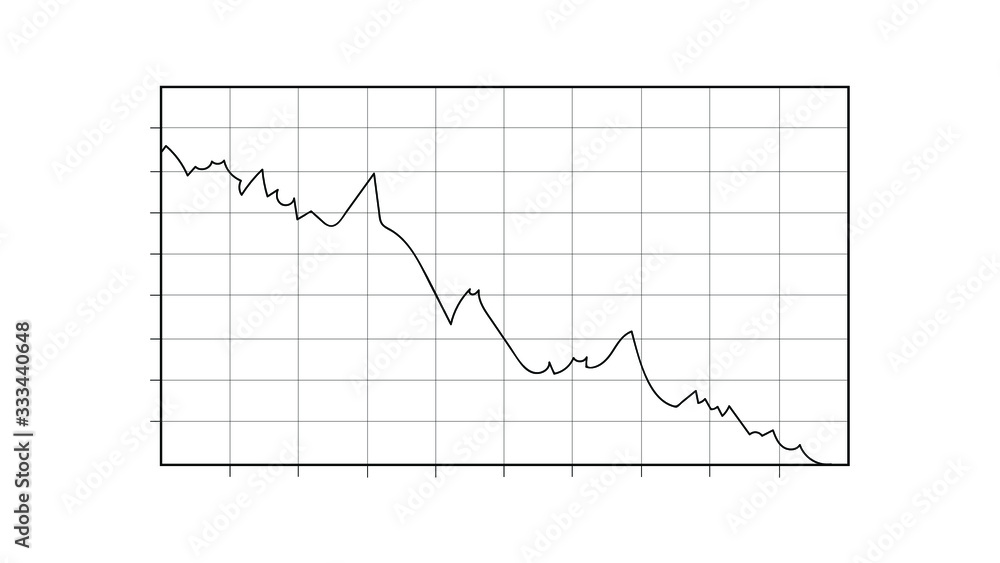 Courbe descendante Stock Vector | Adobe Stock