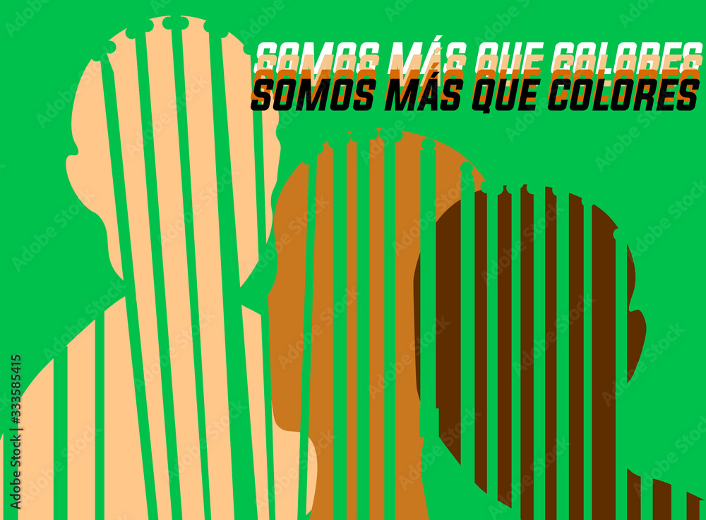 Somos más que colores Stock Illustration | Adobe Stock