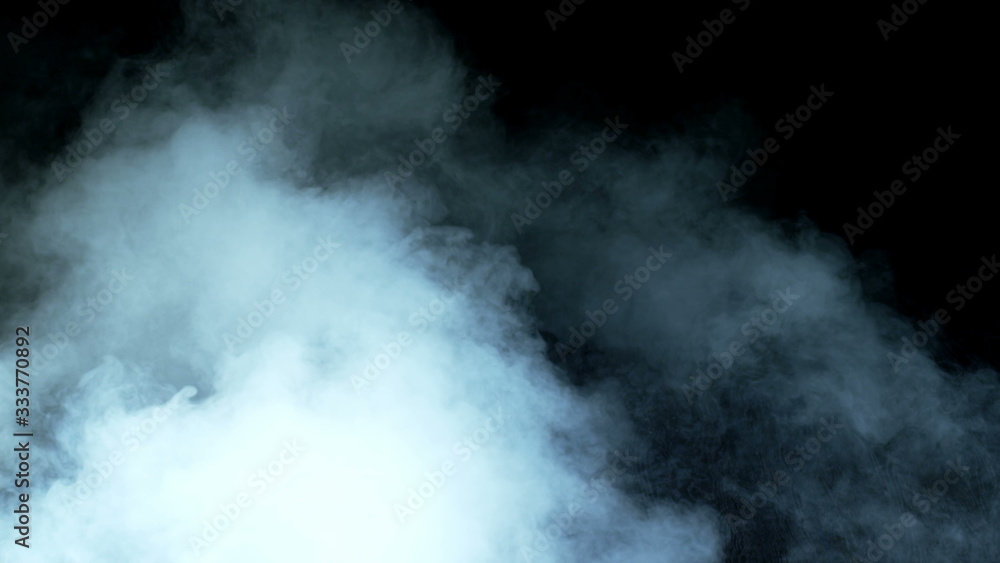 Thunder storm lightning Smoke on black background realistic photo for ...