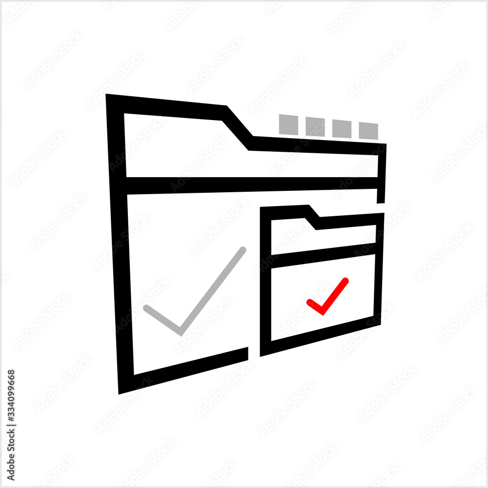 Folder Icon, File Folder Icon, File Management Stock Vector | Adobe Stock