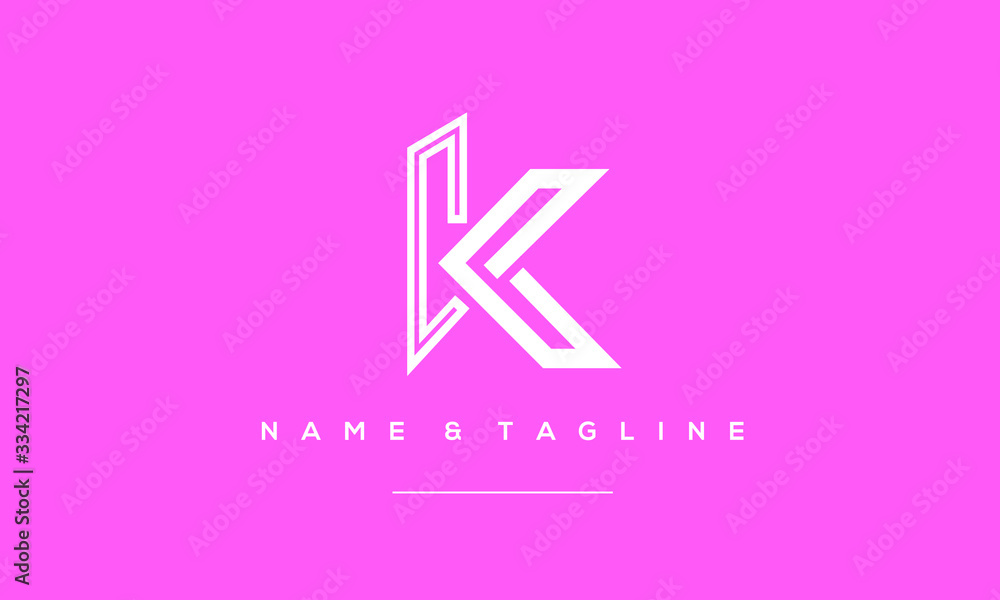alphabet letter icon logo K Stock Vector | Adobe Stock