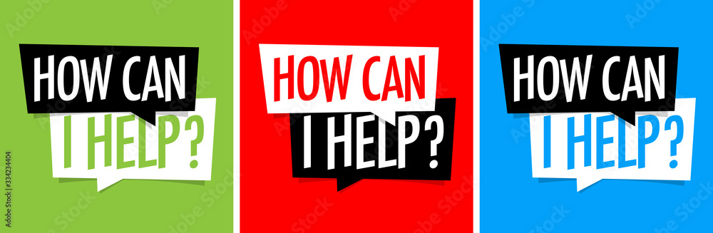 How can i help ? Stock Vector | Adobe Stock