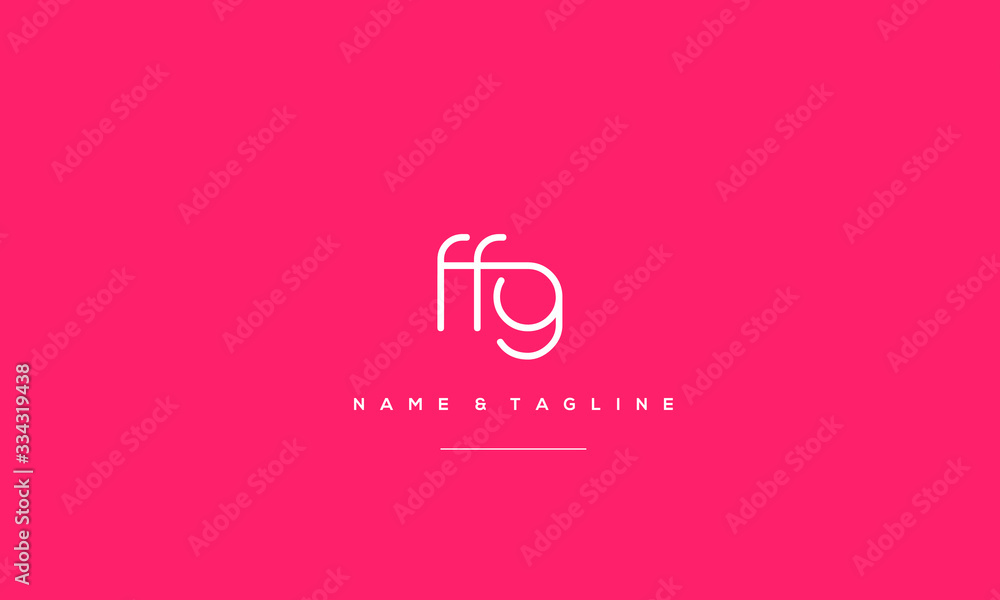 Alphabet letter icon logo FFG Stock Vector | Adobe Stock
