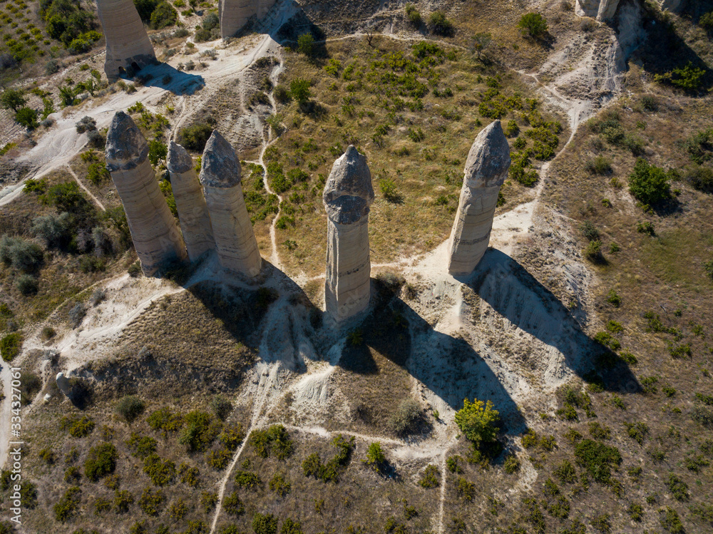 Hoodoos of Cappadocia. Turkey central plateau is home to a very unique ...