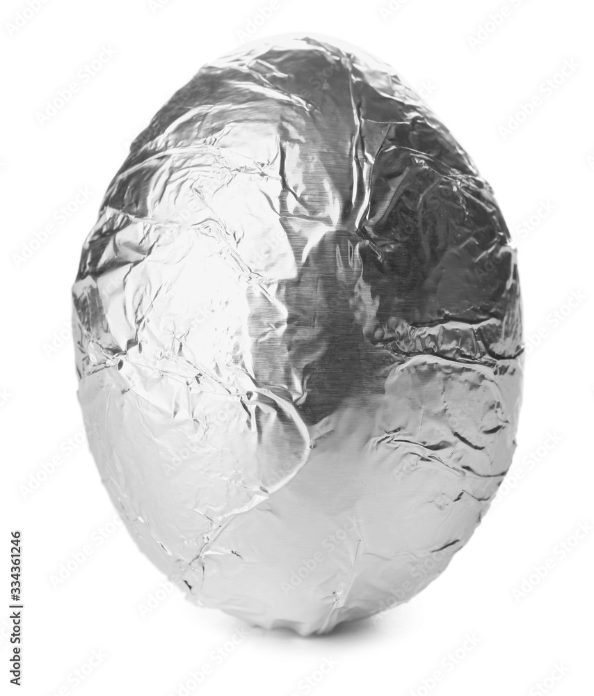 Sweet chocolate egg on white background Stock Photo | Adobe Stock