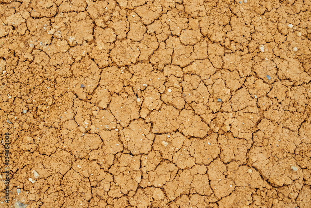 Nature background of cracked dry lands. Natural texture of soil with ...