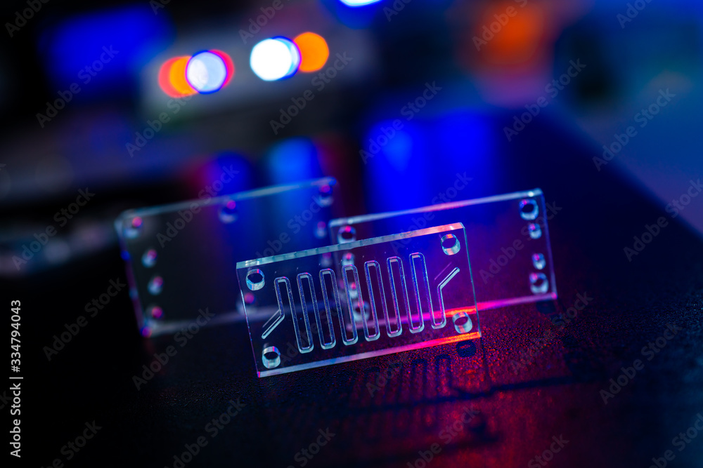 Organ-on-a-chip (OOC) - microfluidic device chip that simulates ...