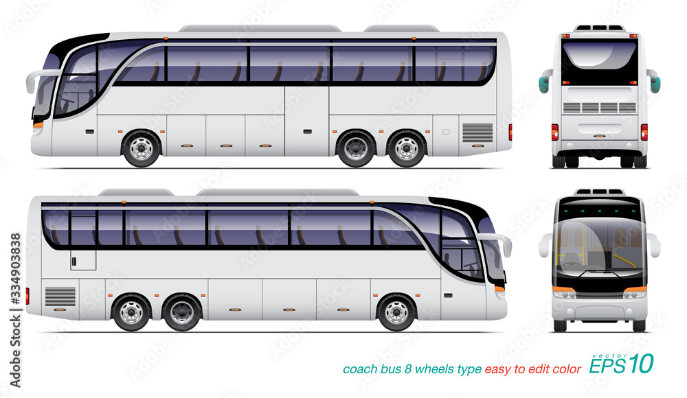coach bus Stock Vector | Adobe Stock