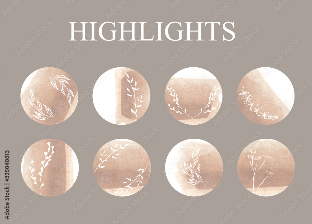 Vektor Set of instagram vector icons for your business, scrapbooking ...