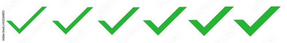 Check Mark Icon Green | Checkmark Illustration | Tick Symbol | Voting ...