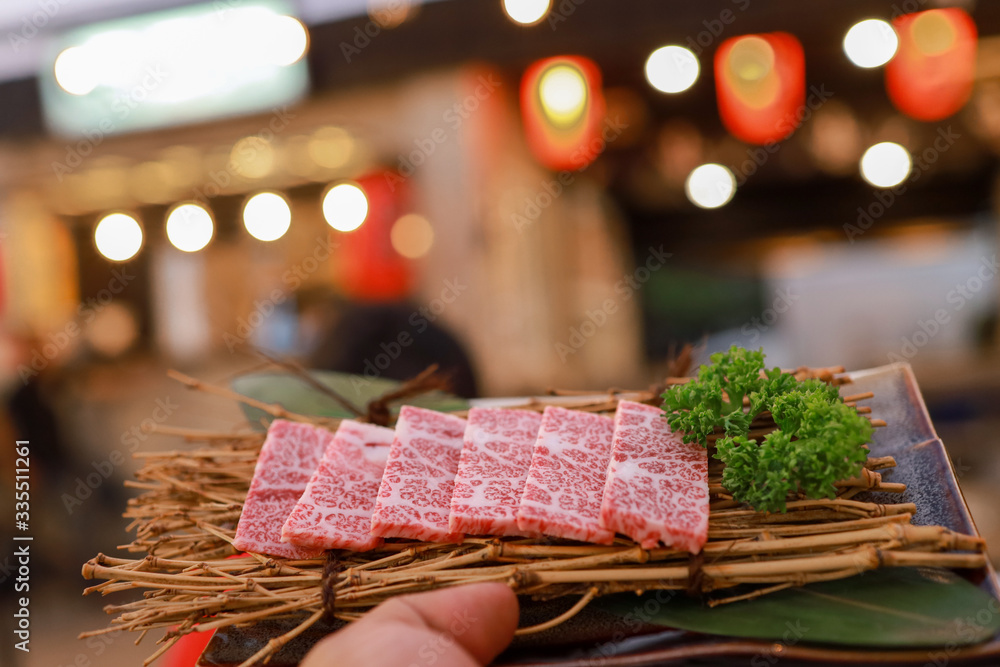 Grade A Japanese wagyu beef Stock Photo | Adobe Stock