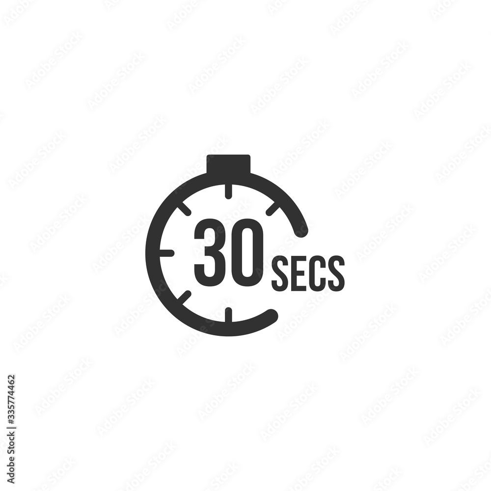 30 seconds Countdown Timer icon set. time interval icons. Stopwatch and ...