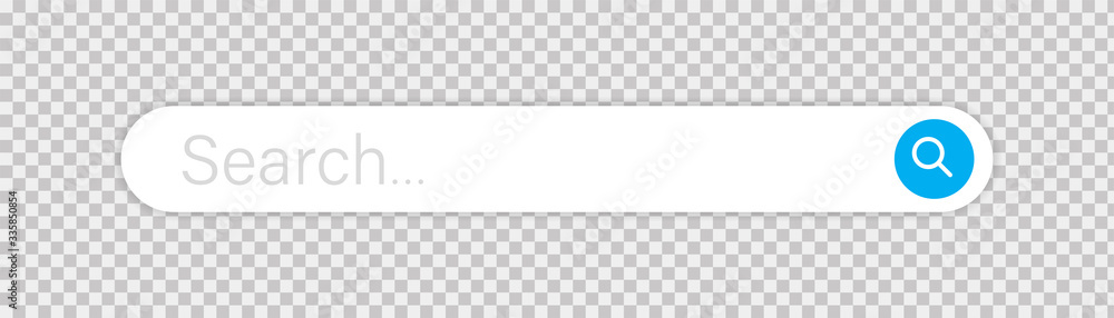 Search bar vector isolated web element on transparent background ...