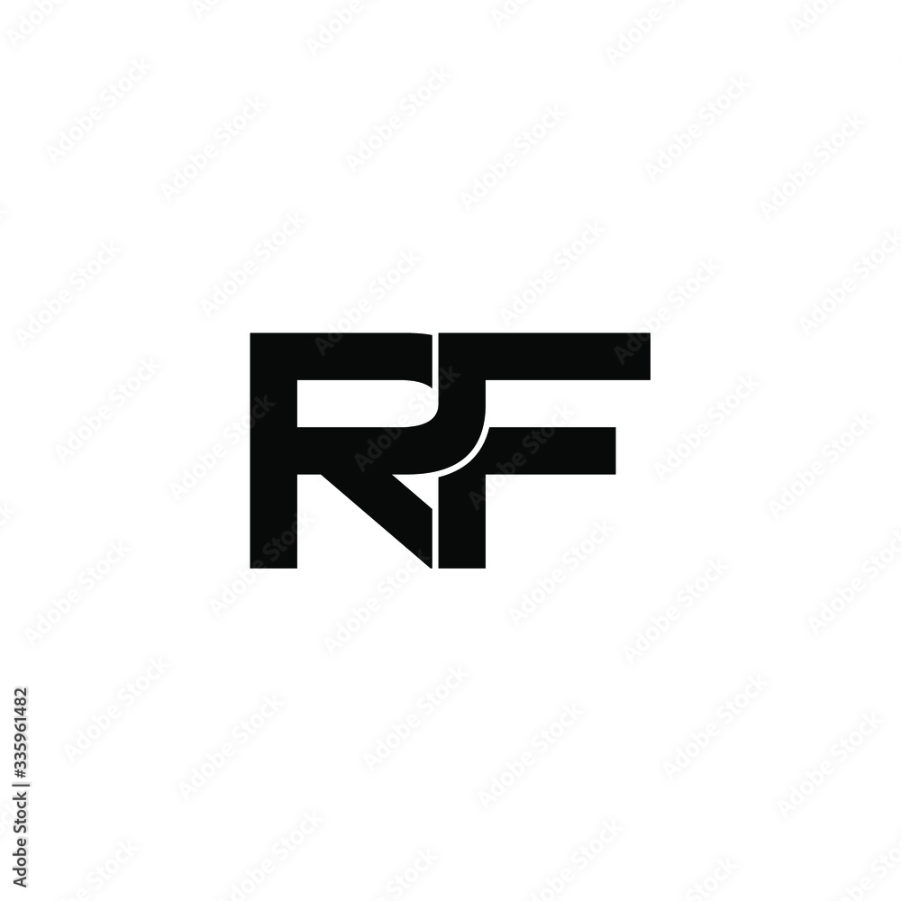 rf letter original monogram logo design Stock Vector | Adobe Stock