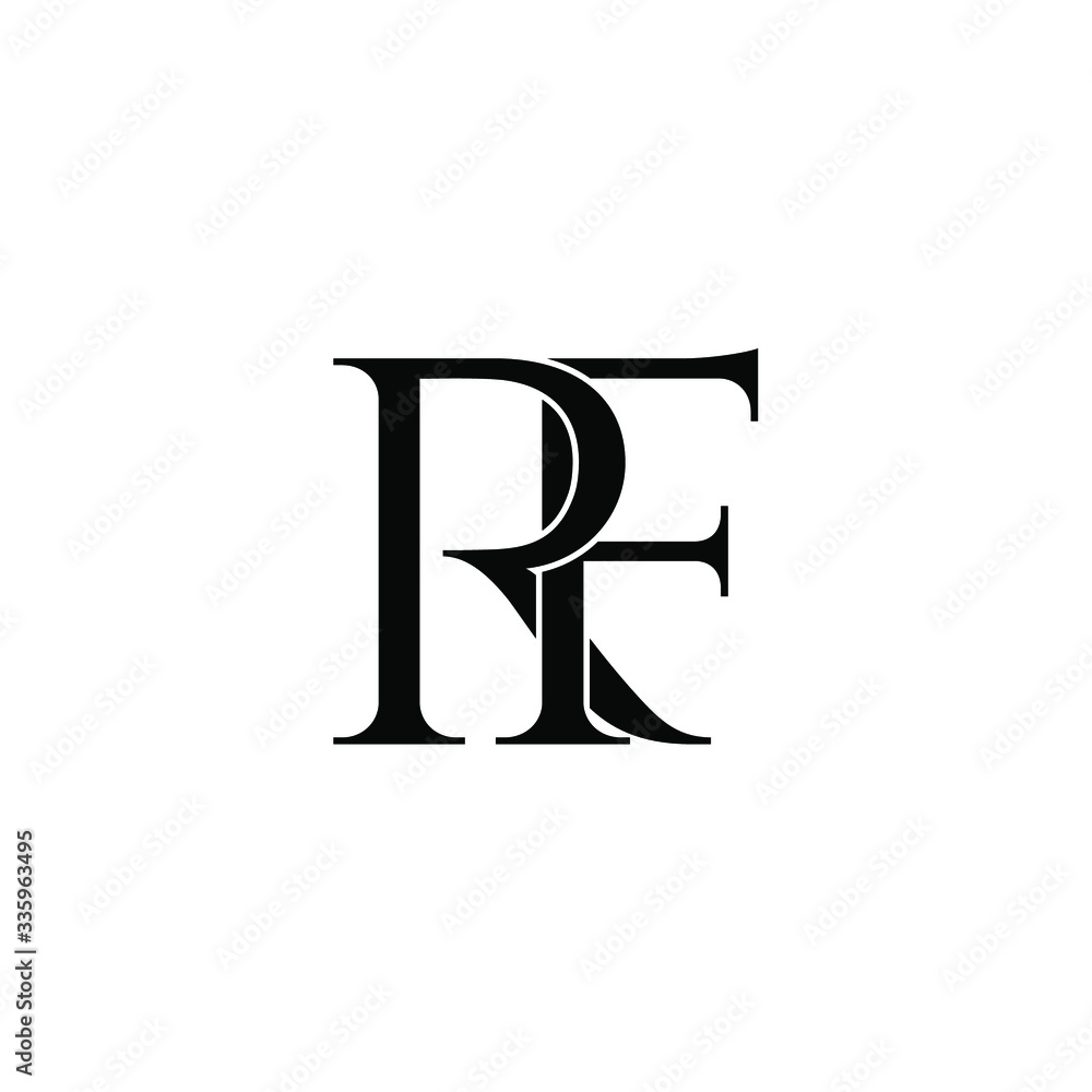rf letter original monogram logo design Stock Vector | Adobe Stock