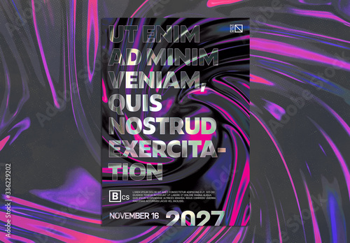 Colorful Event Poster Layout with Bold Typography. Buy this stock ...
