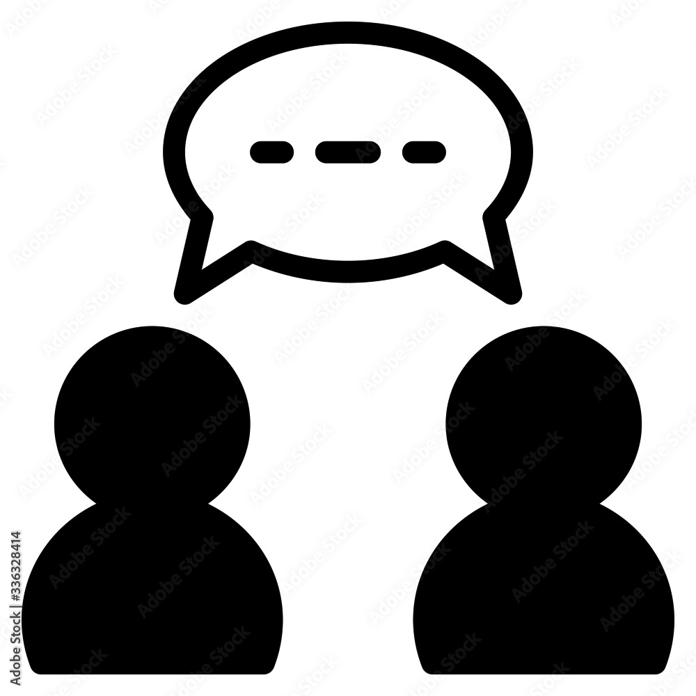 Internal communication. icon with outline style, perfect pixels and ...