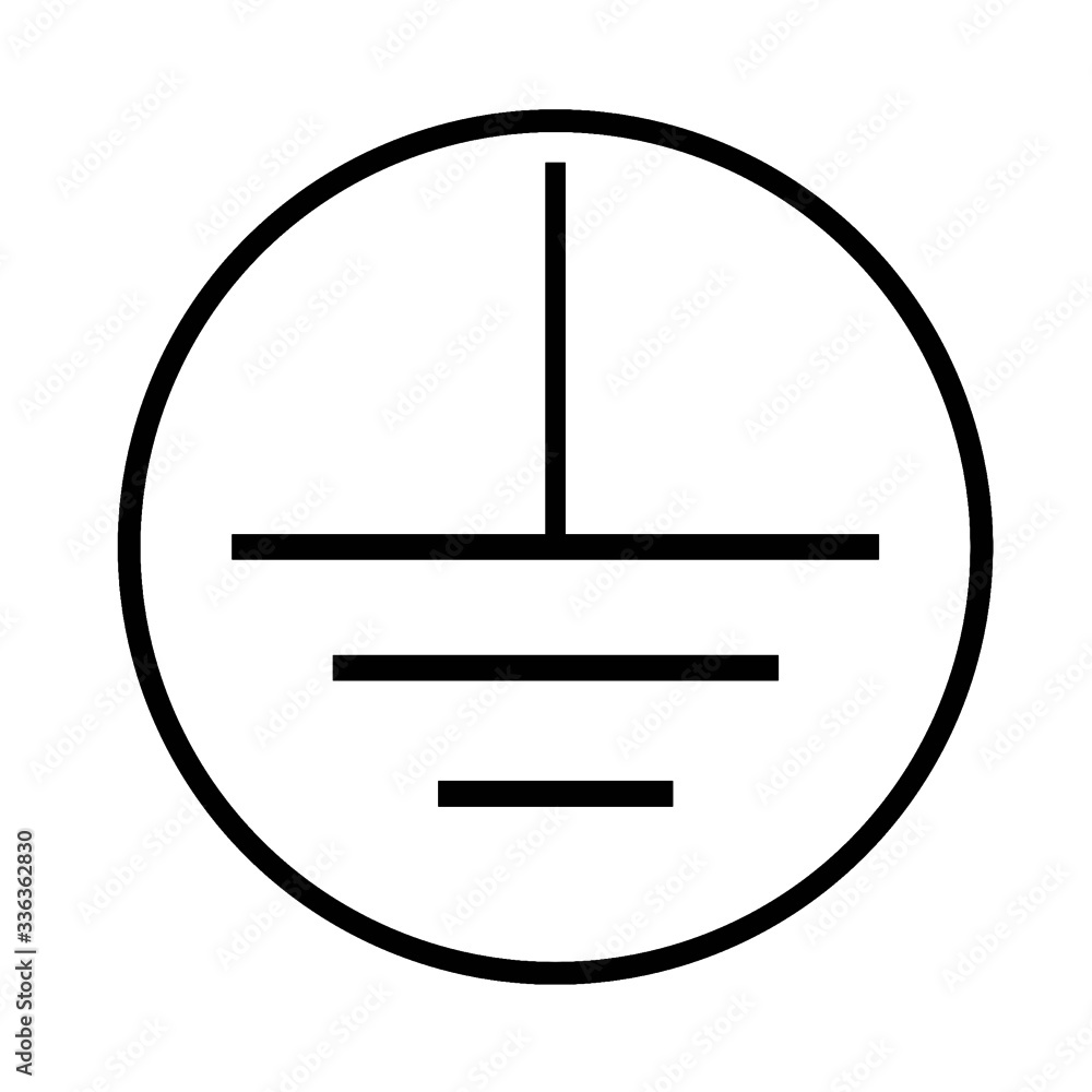grounding Electrical symbol Stock Vector | Adobe Stock