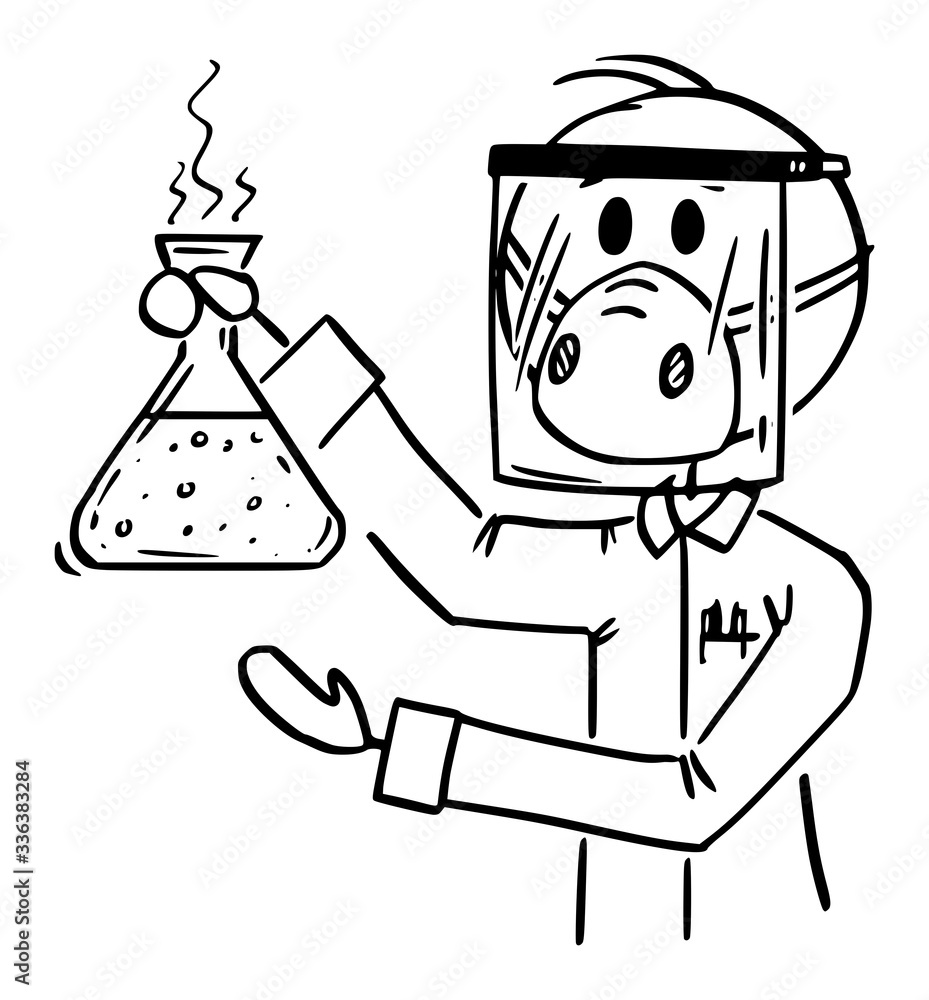 Vector cartoon stick figure drawing conceptual illustration of ...