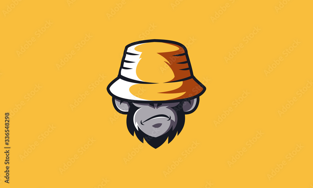 Logo design of Funky Monkey Stock Vector | Adobe Stock