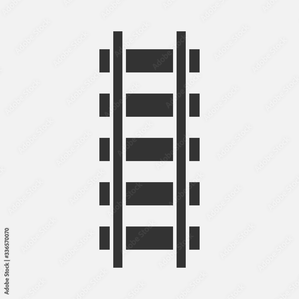 railroad track. vector Simple modern icon design illustration. 스톡 벡터 ...