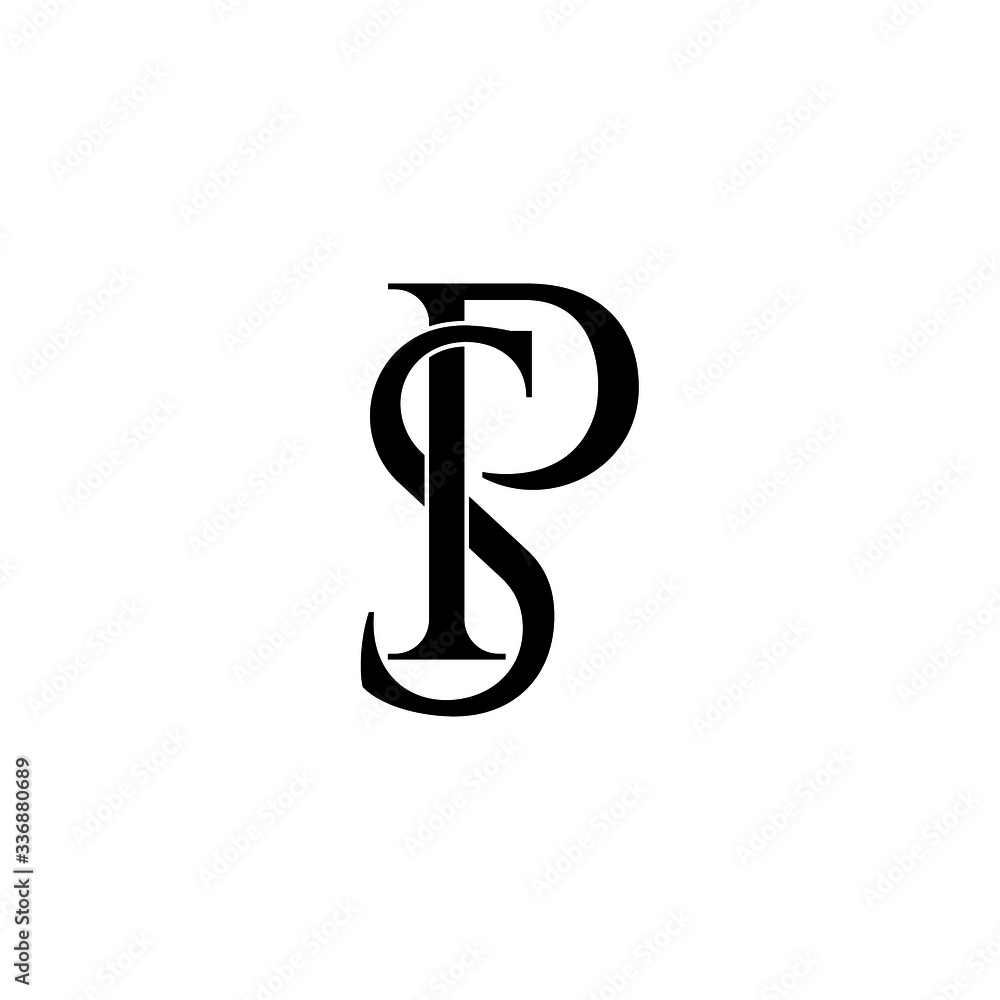 ps letter original monogram logo design Stock Vector | Adobe Stock