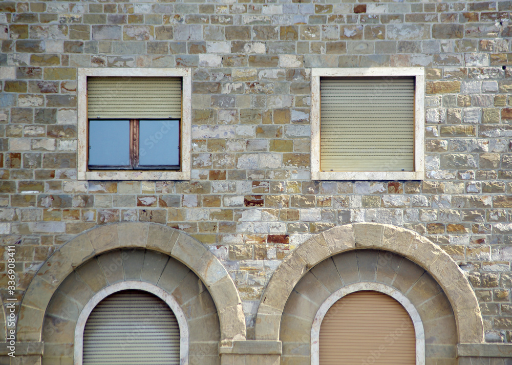 ancient window of historic building Stock Photo | Adobe Stock
