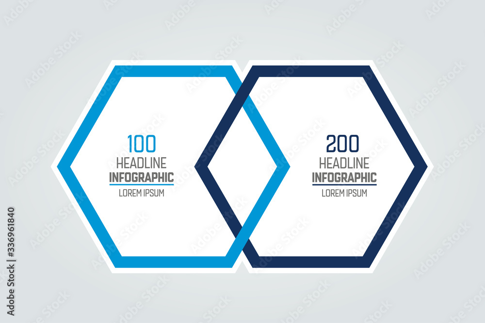 2 step options template, scheme, diagram, chart .Infographic Element ...