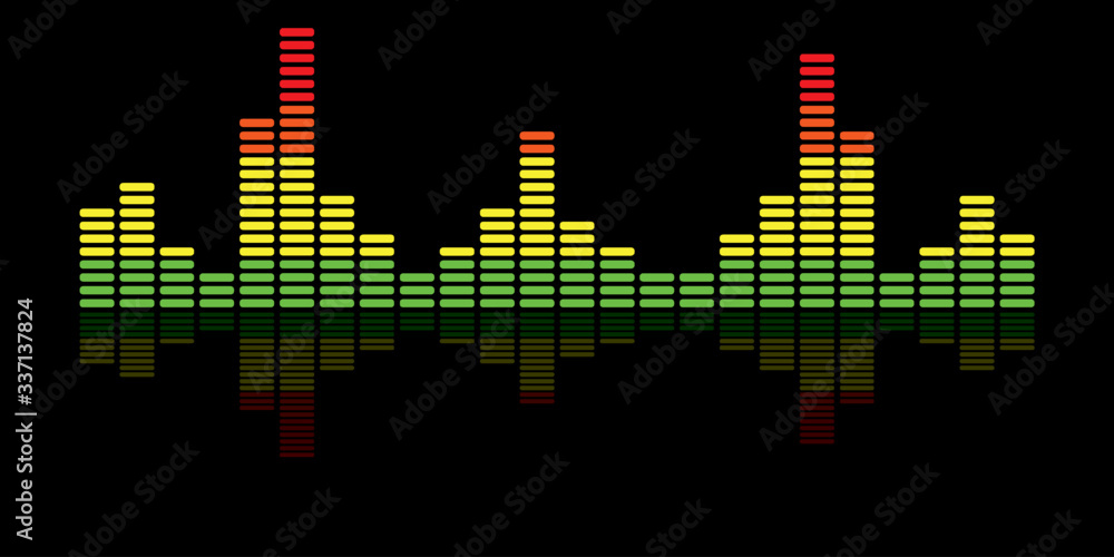 Sound waves. Abstract technology background. Vector wave. Stock Vector ...