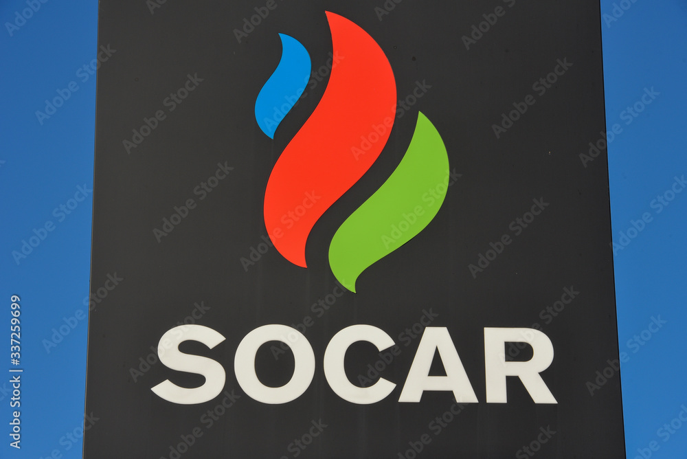Logo sign of Socar petrol station at Lugano on Switzerland Stock Photo ...