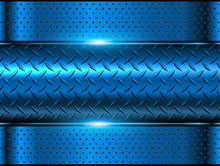 Blue Diamond Plate Background Free Stock Photo - Public Domain Pictures