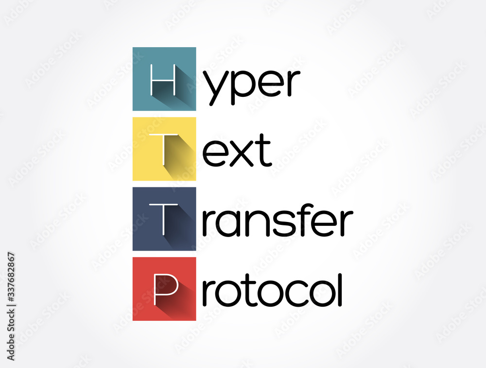 HTTP - Hyper Text Transfer Protocol acronym, technology concept ...