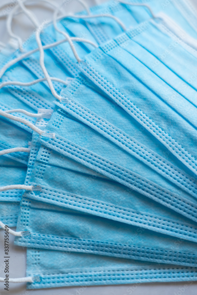 Medical masks to cover the mouth and nose for protection from bacteria ...