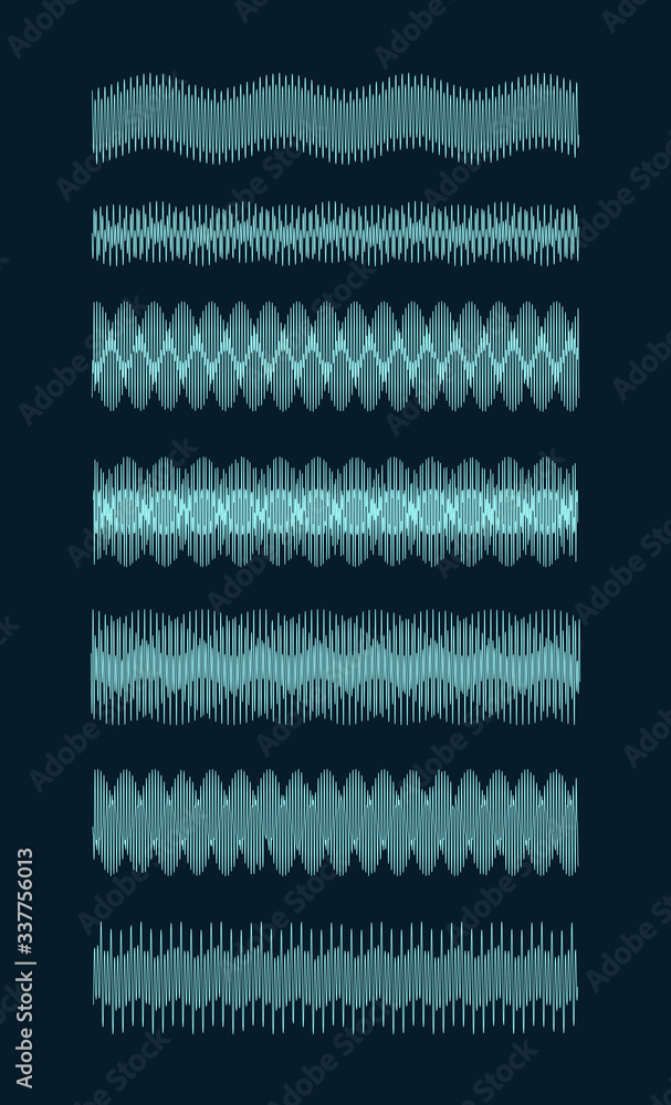 Complicated harmonic sine wave diagram - visualization of acoustic ...